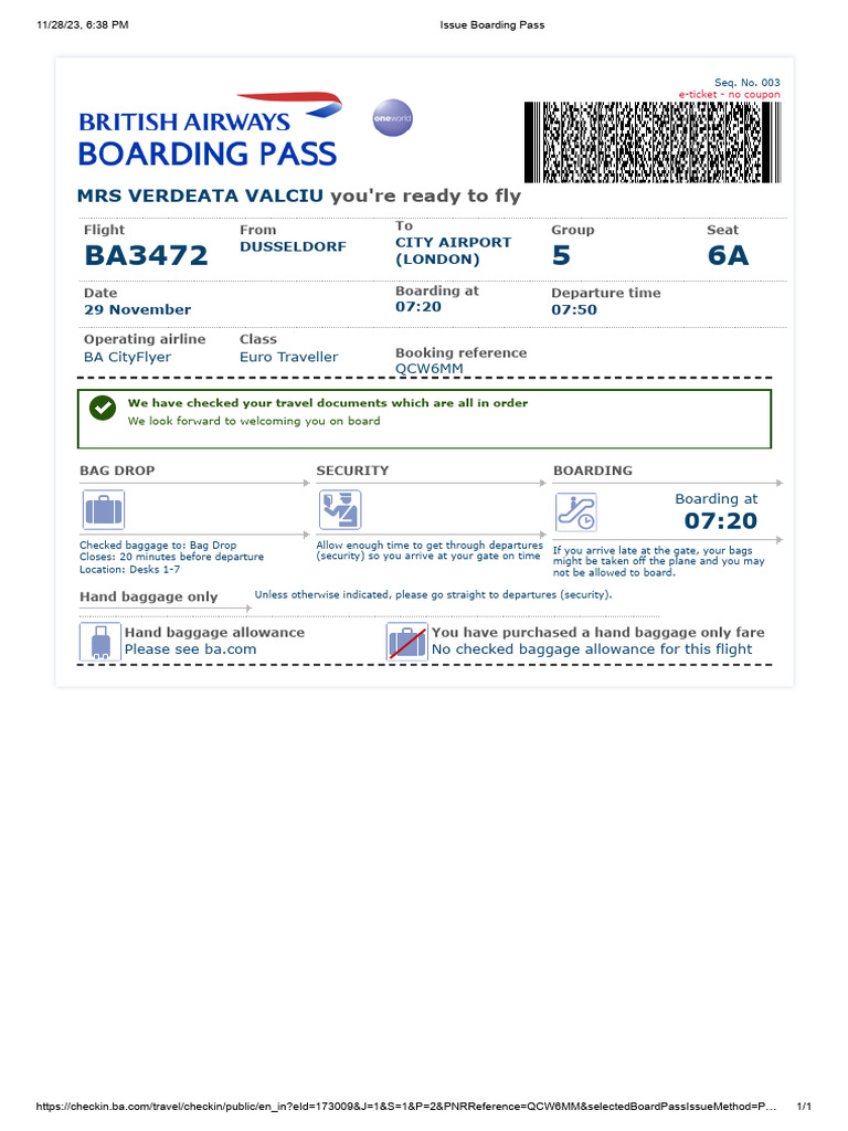 Boarding Pass 2 | PDF | Transport Companies | Airlines