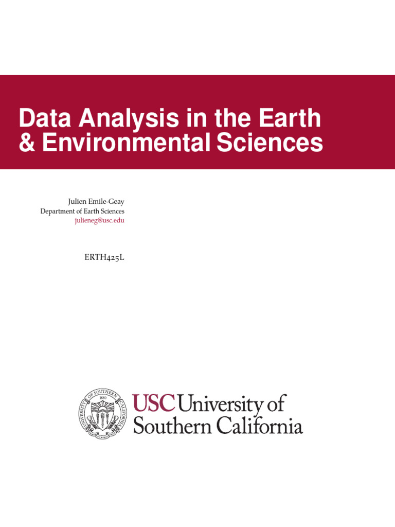 Data Analysis Earth Environmental Sci 2017 | PDF | Bayesian Probability ...