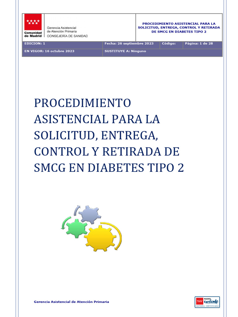 Procedimiento Solicitud Control Entrega y Retirada de SMCG en DM Tipo 2 ...