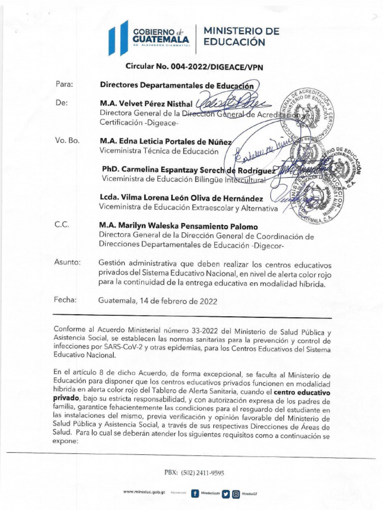 Circular 004-2022 | PDF
