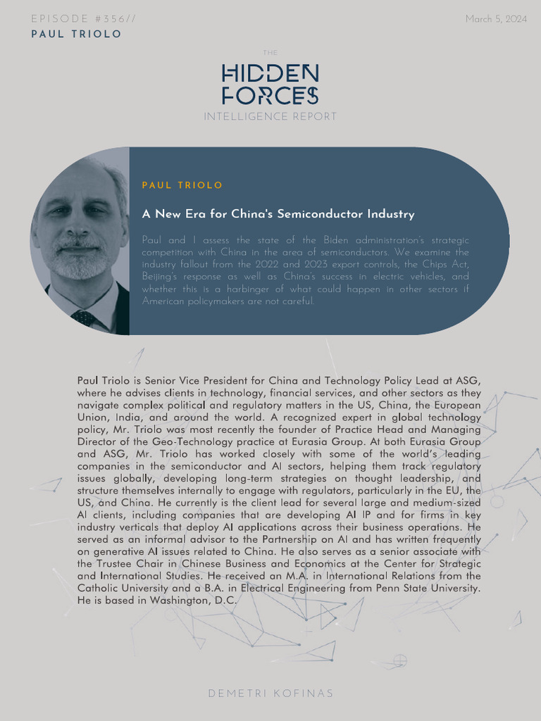 HF - IR - 356 Paul Triolo | Download Free PDF | China | World Politics