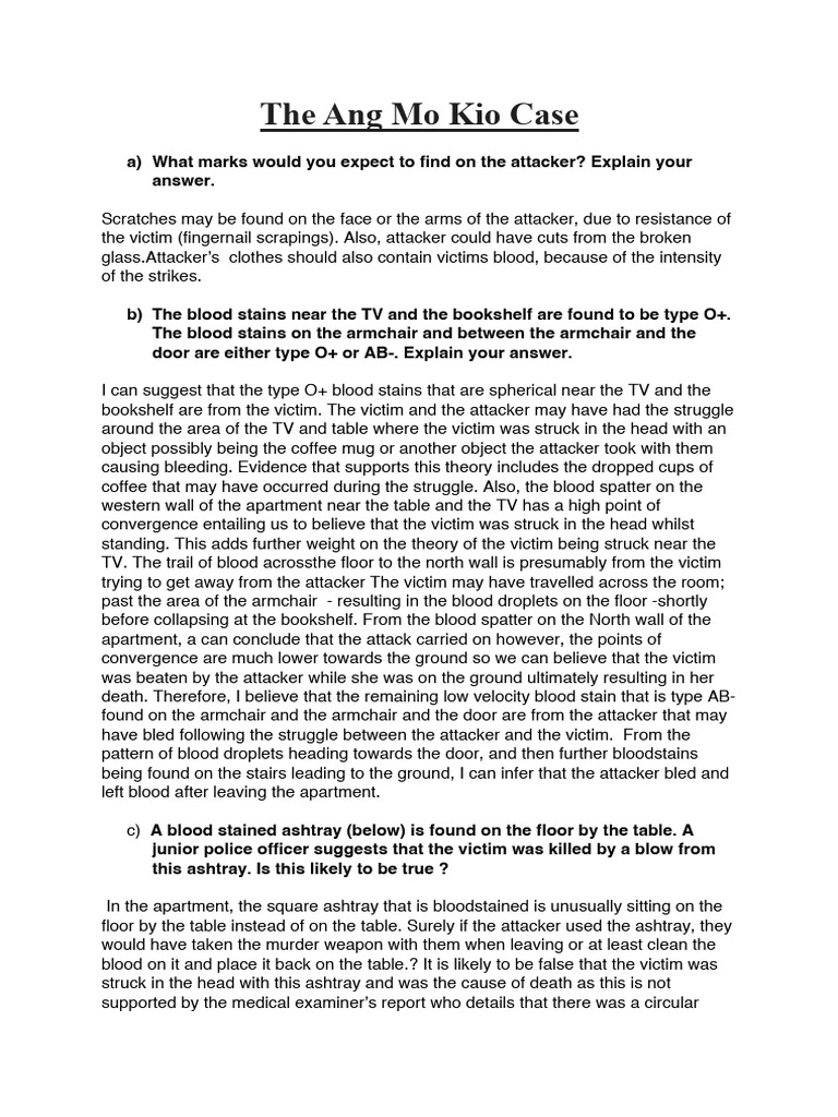 The Ang Mo Kio Case | PDF