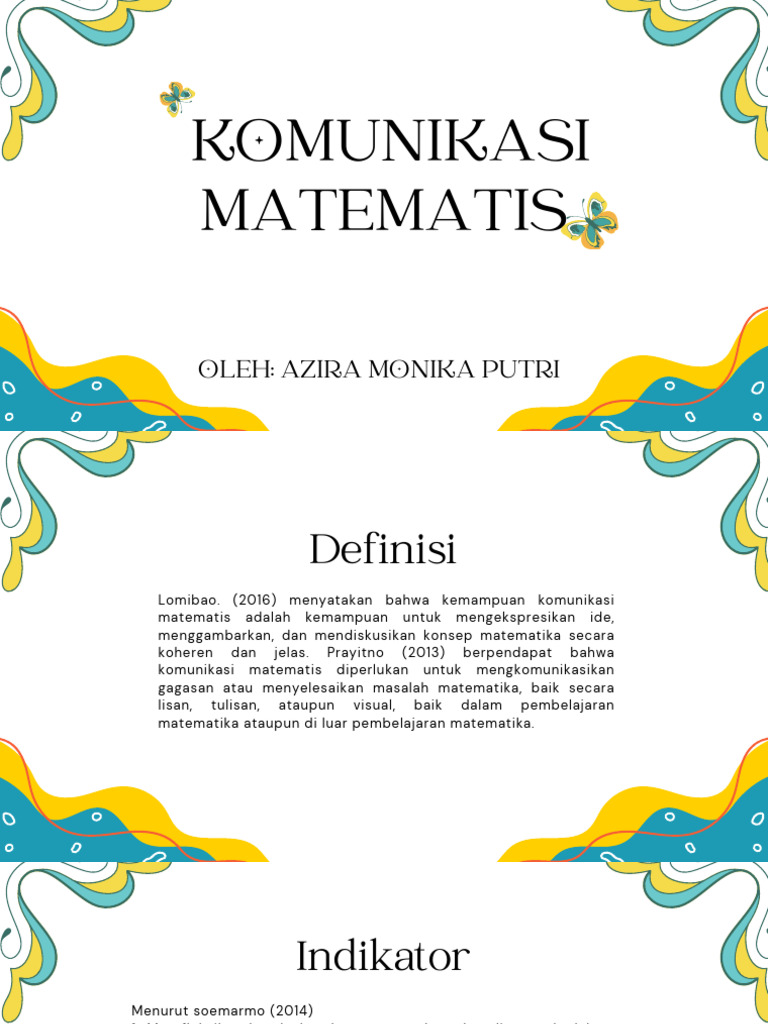 Komunikasi Matematis | PDF