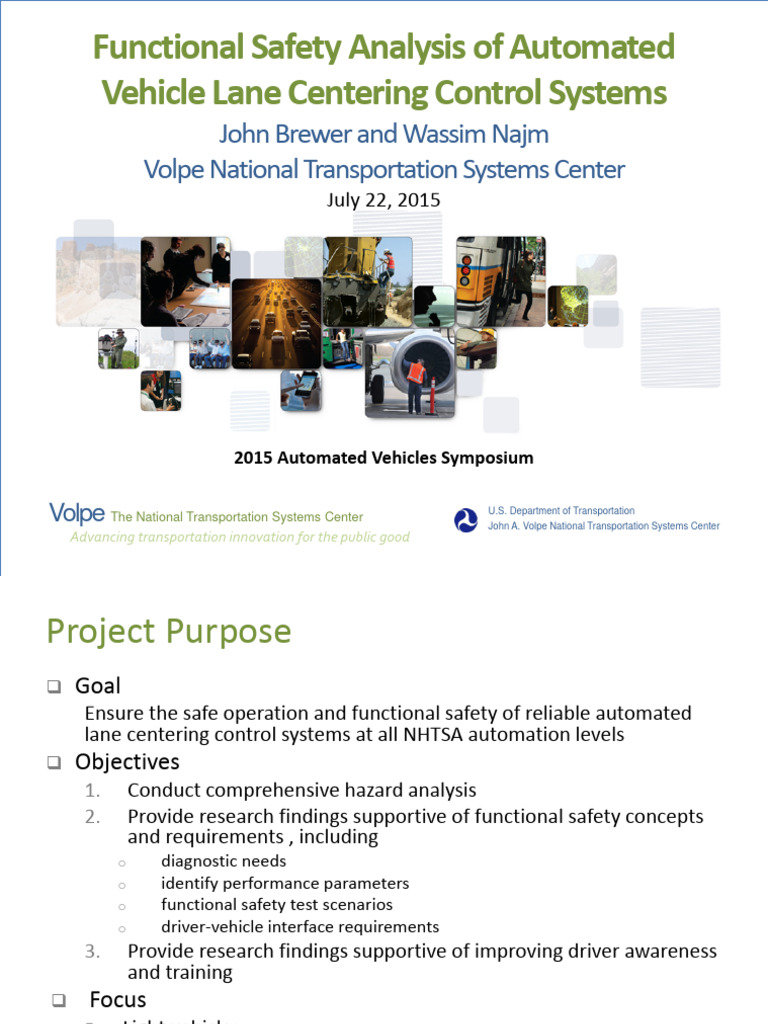 Functional Safety Analysis of Automated Vehicle Lane Centering Control ... Functional Safety Analysis of Automated Vehicle Lane Centering Control ...