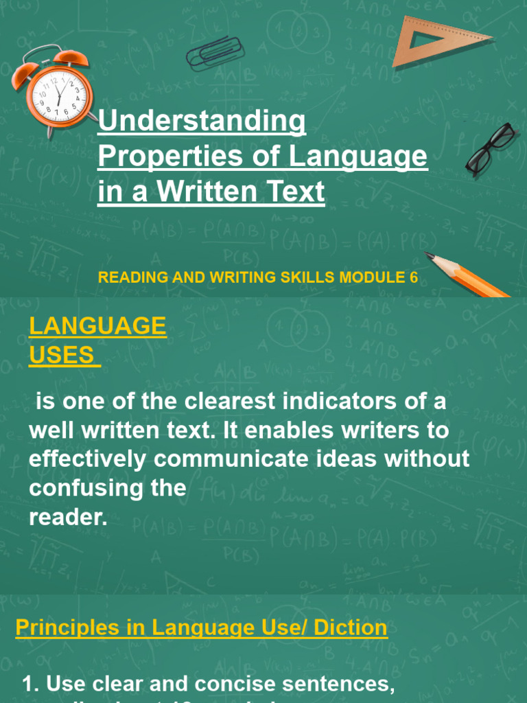 Properties of A Well Written Text-WPS Office | PDF | Acronym | Language ...