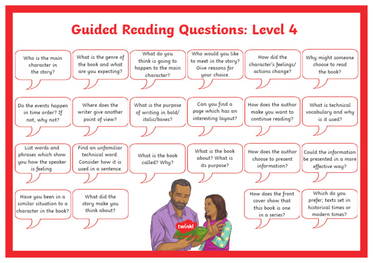 Level 4 Guided Reading Questions | PDF | Human Communication | Linguistics