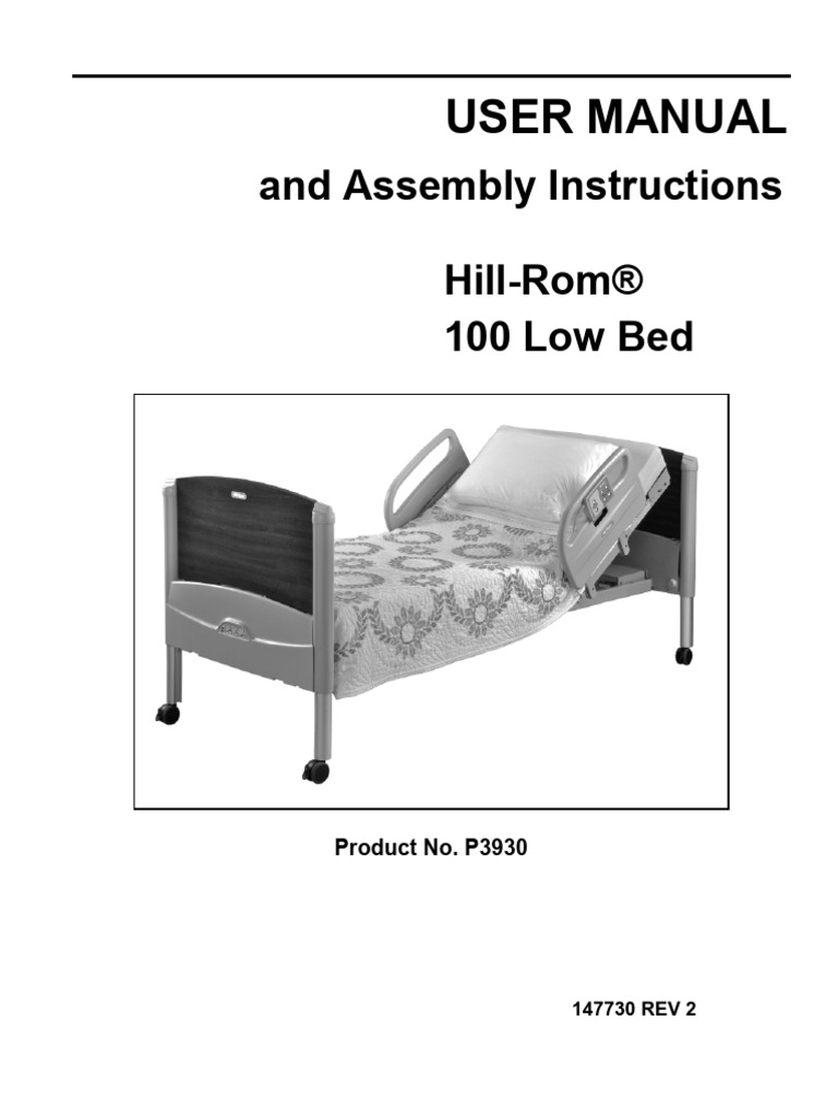 User Manual: and Assembly Instructions Hill-Rom® 100 Low Bed | PDF ...
