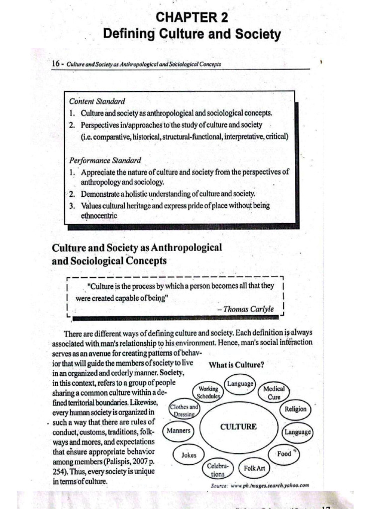 Chapter 2 Defining Culture and Society | PDF
