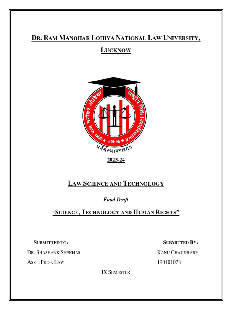 Law Science and Technology | PDF | Cloning | Surrogacy