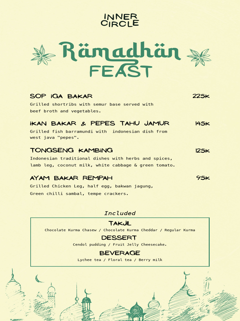 Menu Iftar REV | PDF