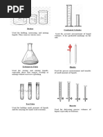 Labarotary Equipments - Grade 7 | PDF | Liquids | Physical Sciences