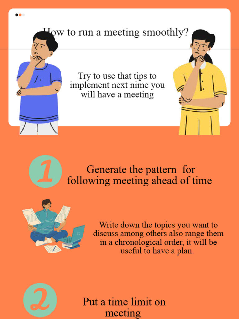 Tips for Smooth Meeting Management | PDF