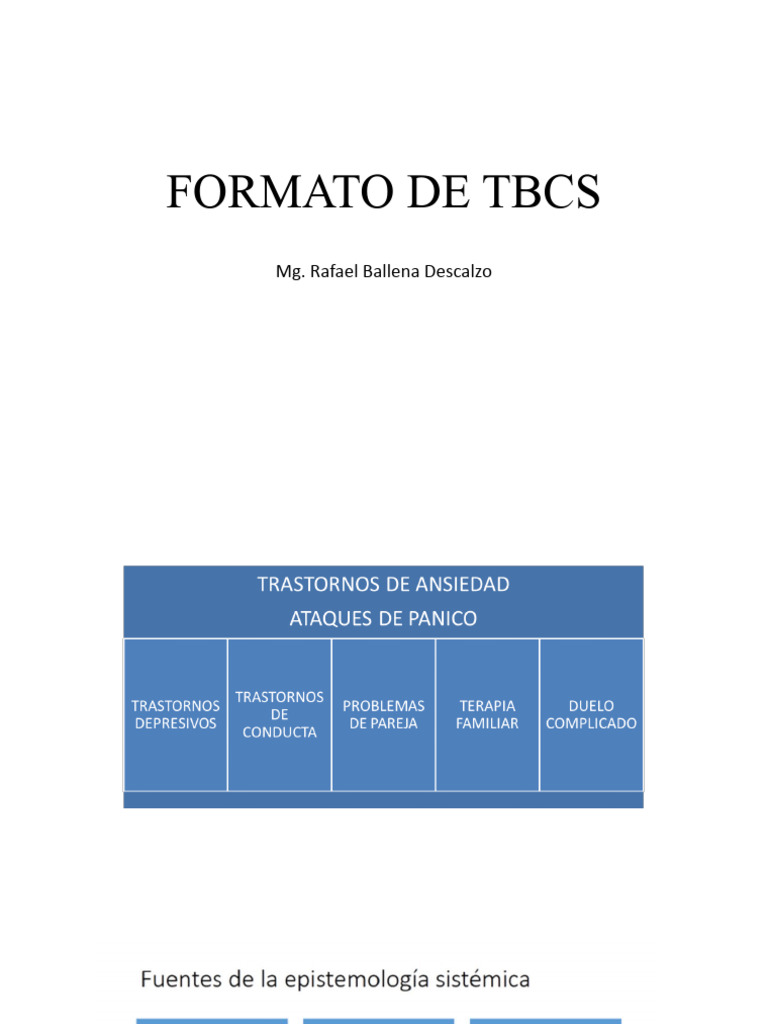 Formato de TBCS | PDF