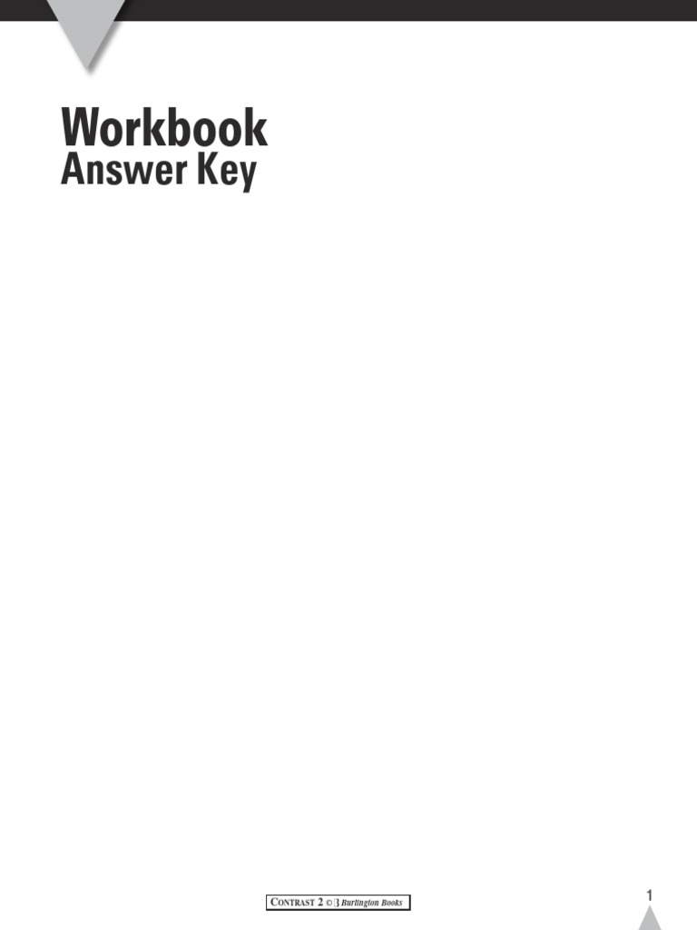 Solucionario Workbook 2 Bachillerato Burlington Books Contrast - Compress | PDF
