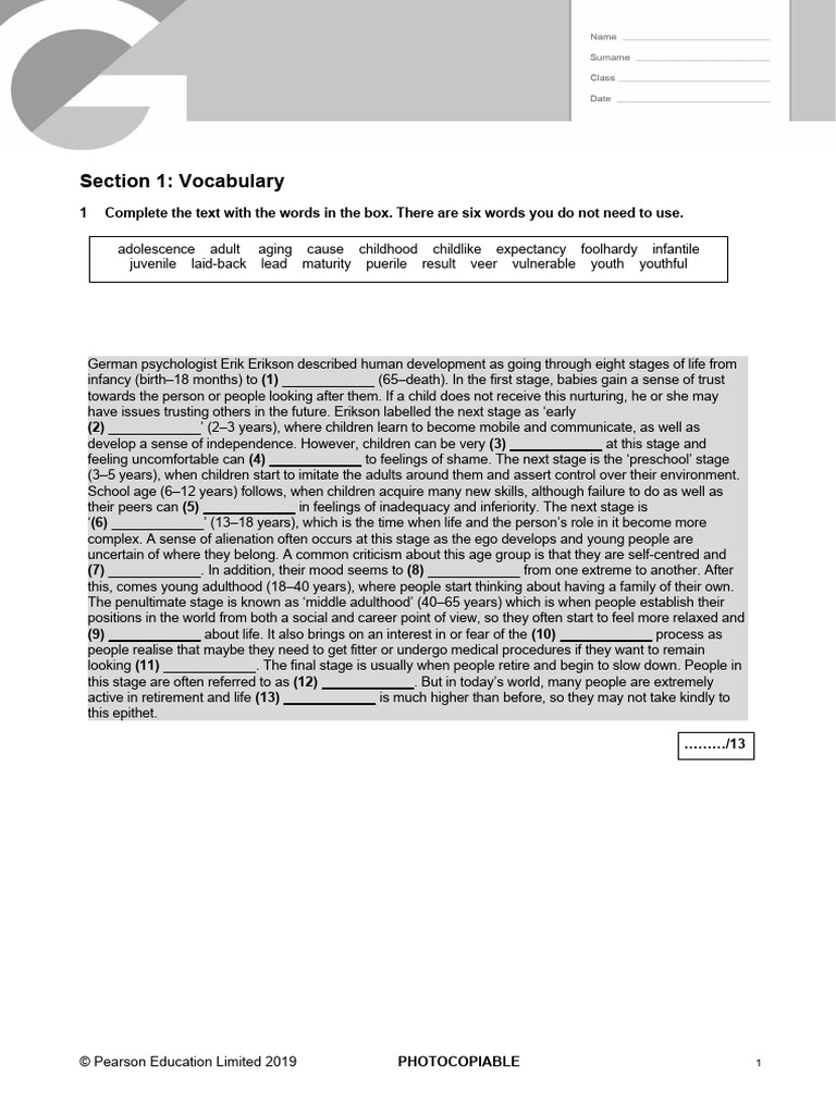 Gold C1 Adv NE UT03 | PDF | Developmental Psychology | Behavioural Sciences