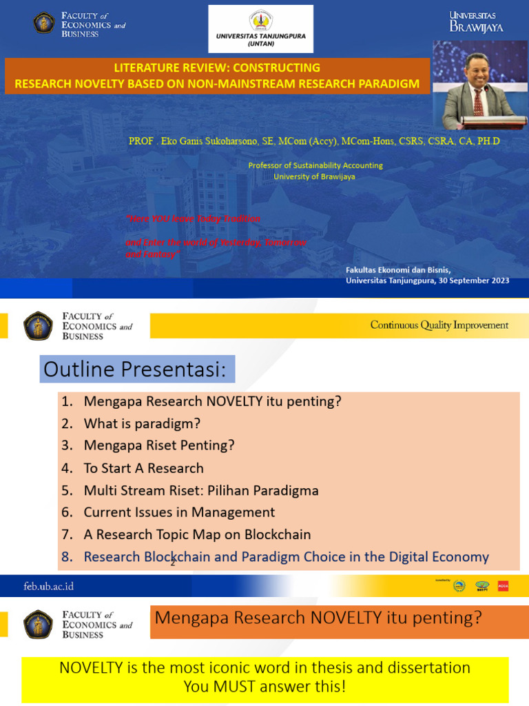 2023 - 09 - 30 Prof Eko Ganis - Literature Review - Non Mainstream ...