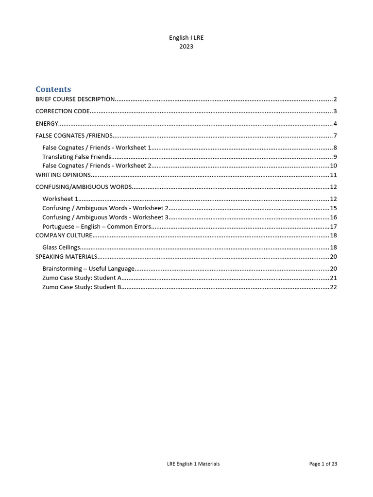Ing 1 Lre Materials 2023 Part 1 | PDF | Sustainable Energy | Renewable ...