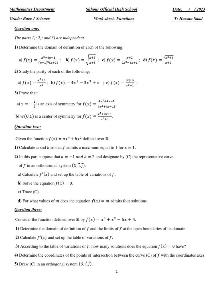 Sheet Functions # | PDF