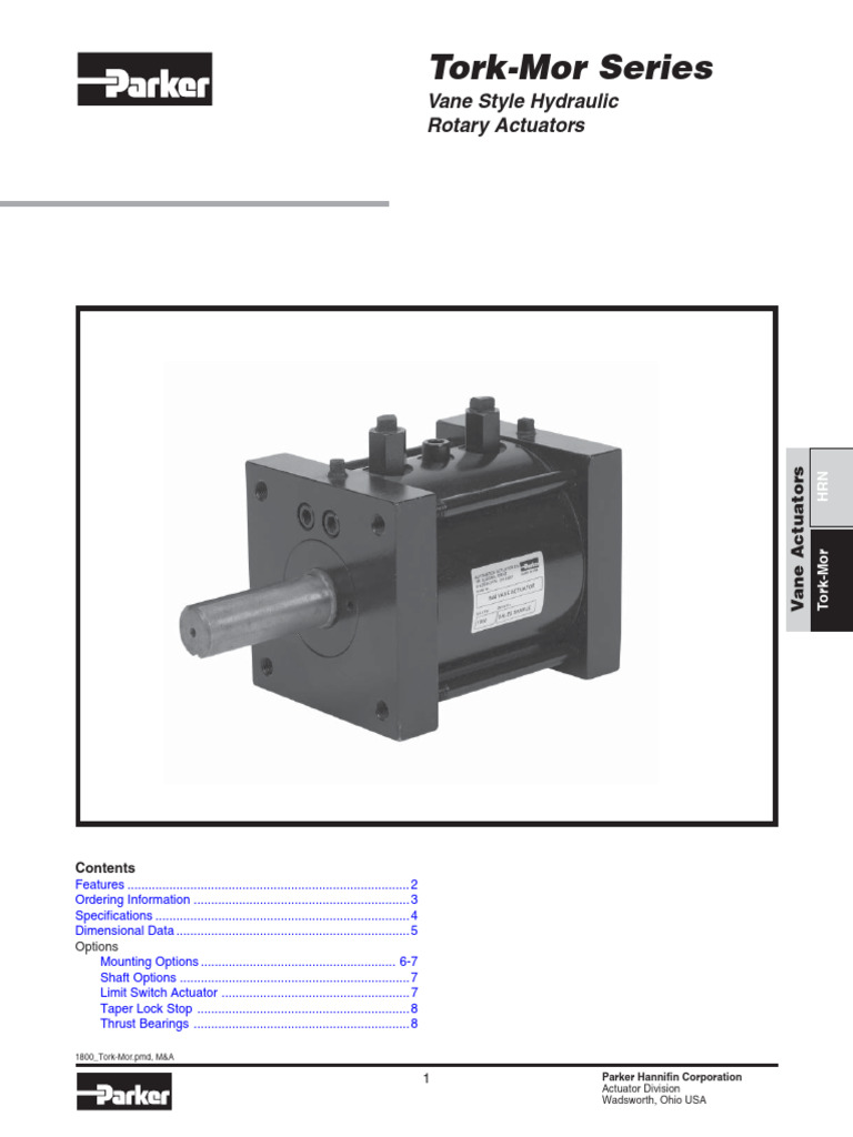 Atuador Rotativo Palhetas - Tork-Mor Series | PDF | Bearing (Mechanical) | Mechanical Engineering