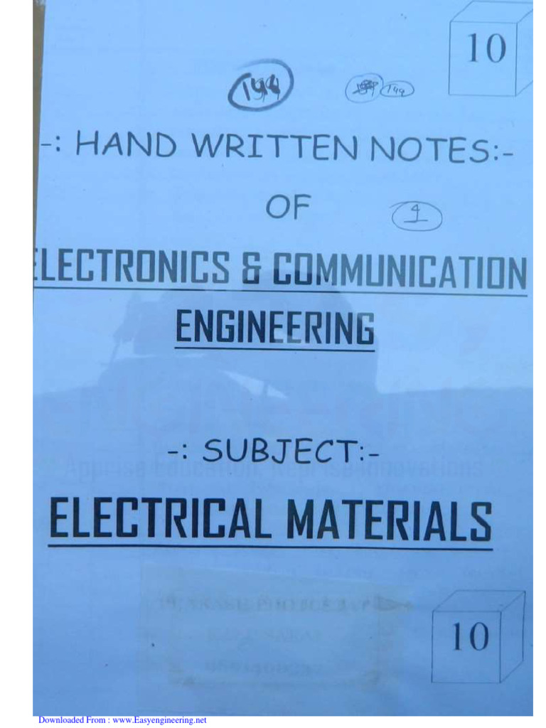 EC 10.electrical Material | PDF