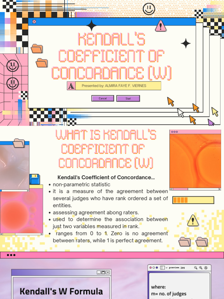Kendall's W | PDF | Statistics | Statistical Analysis