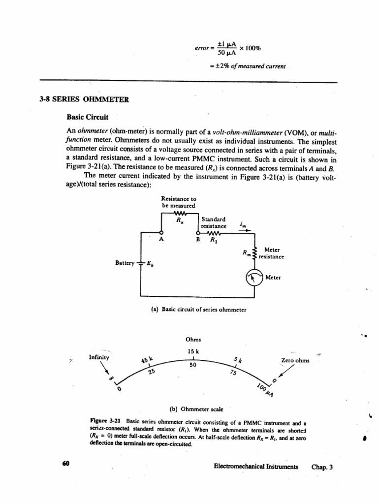 Lect5 - Series Ohmmeter | PDF