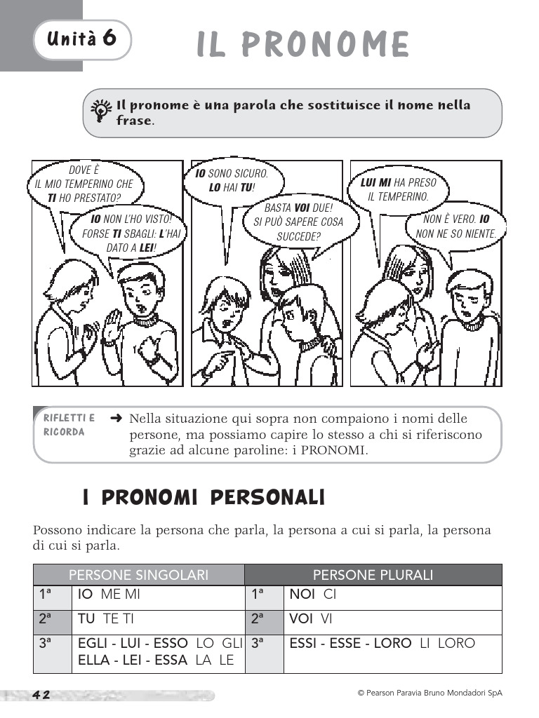 I Pronomi | PDF