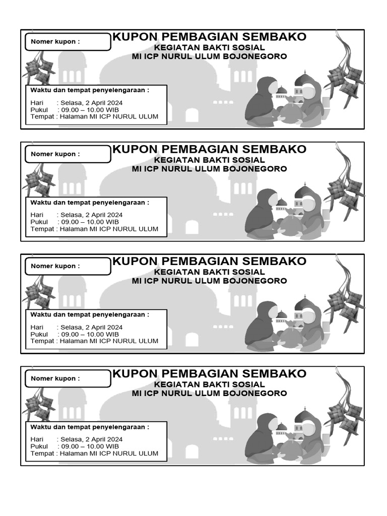 Kupon Baksos 1 | PDF