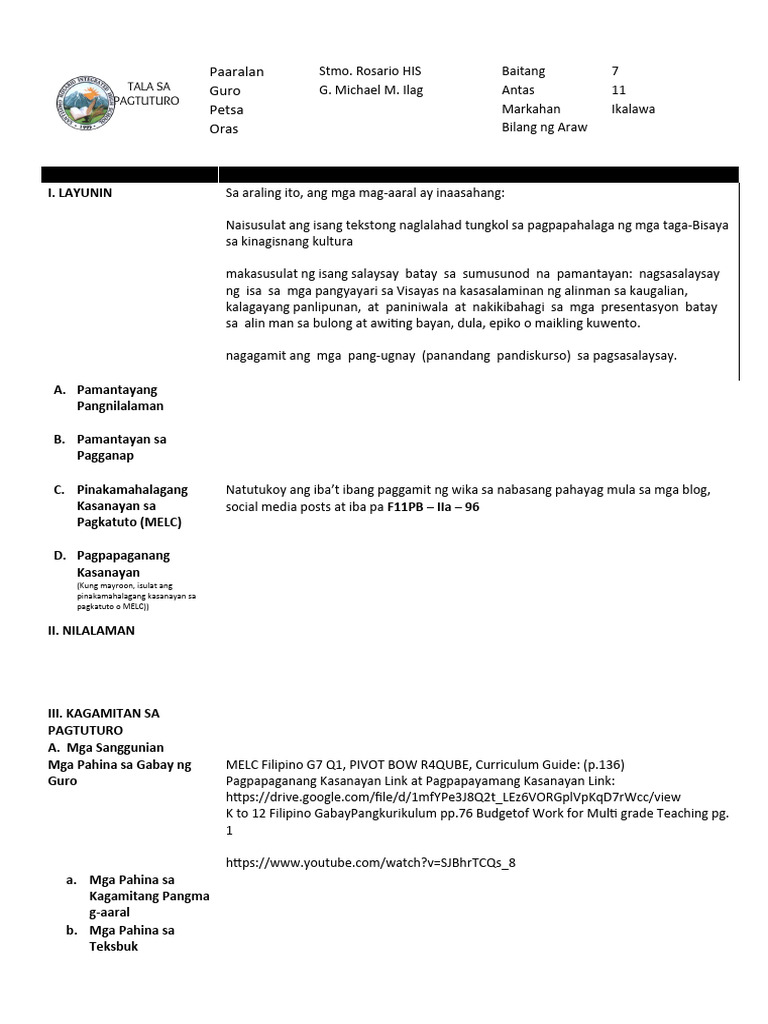 COT demo 2nd Quarter | PDF