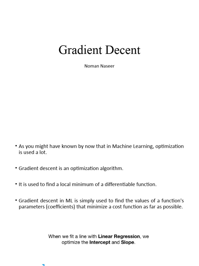 11 - Noman Naseer - Gradient - Decent | PDF