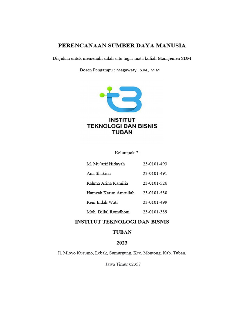 Kel.3 Perencanaan SDM | PDF | Pengembangan Diri