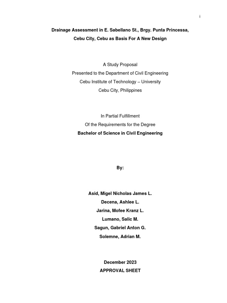 Proposal-REVISED-1 (1) 1 | PDF | Flood | Storm Drain