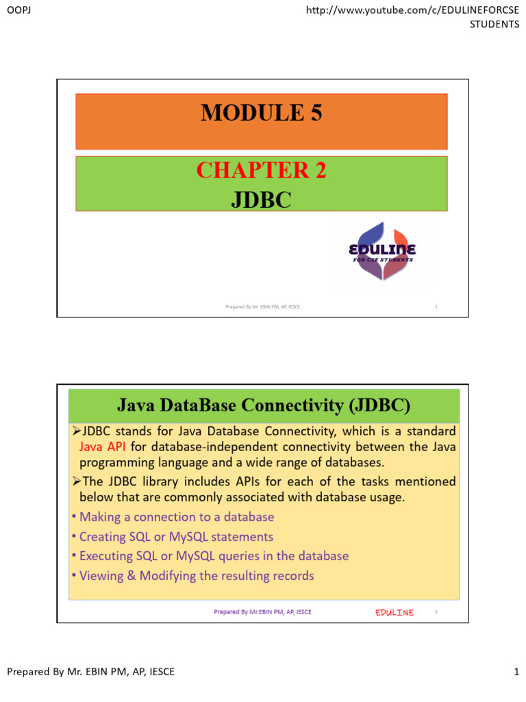 Oopj Mod5chp2 | PDF | Databases | Computing