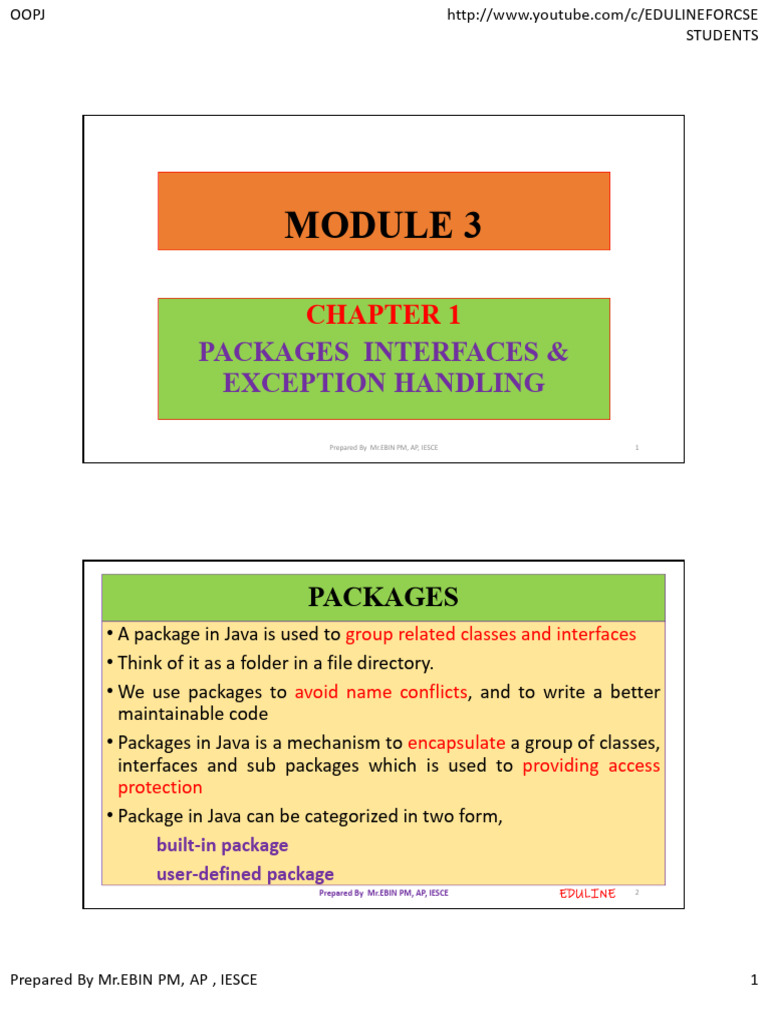 Oopj Module3 Note | PDF Oopj Module3 Note | PDF