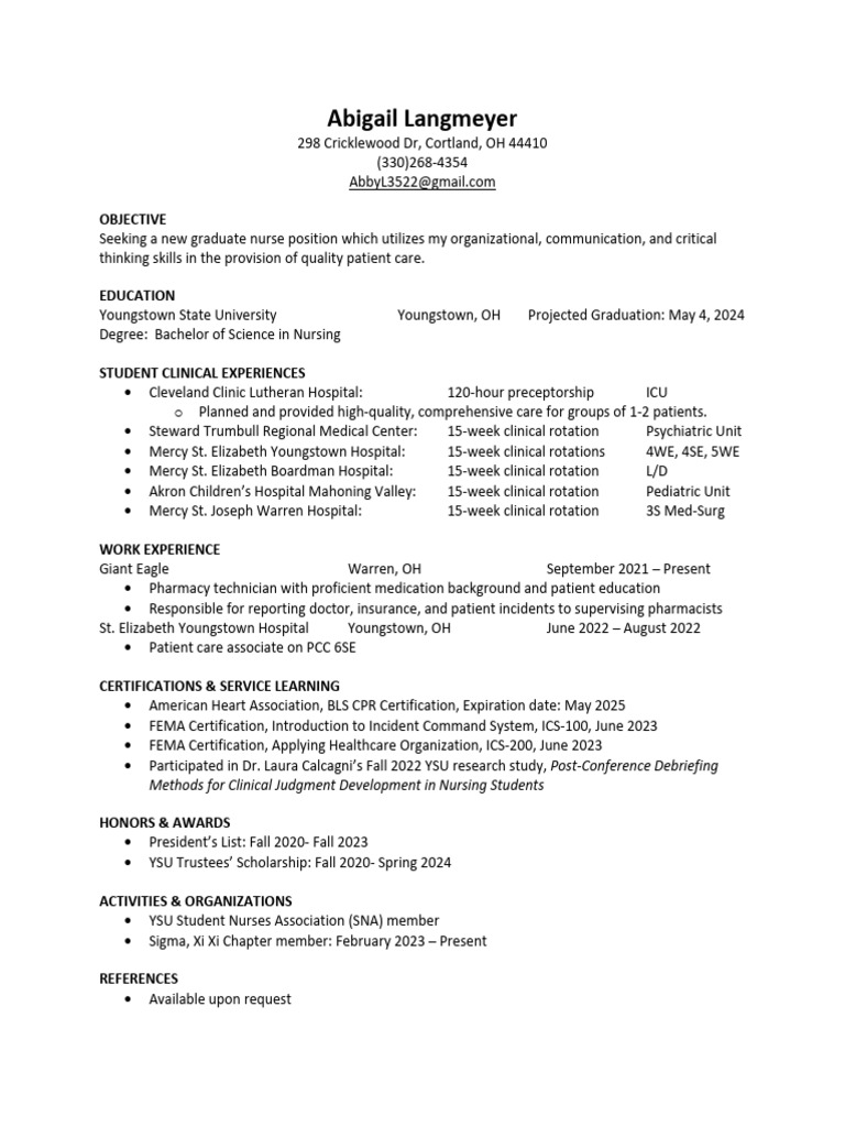 Resume Final | PDF | Self-Improvement