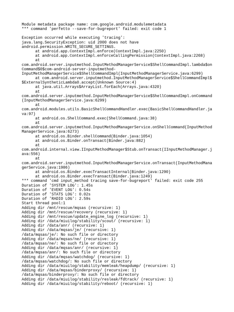 Android Module Metadata Debugging | PDF | Java (Programming Language) | Computer Engineering