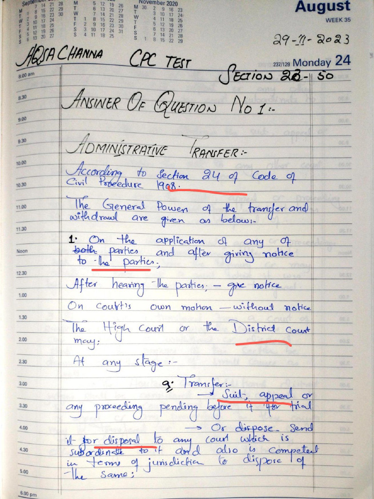 AQSA CHANNA CPC Test Section 20-50 | PDF