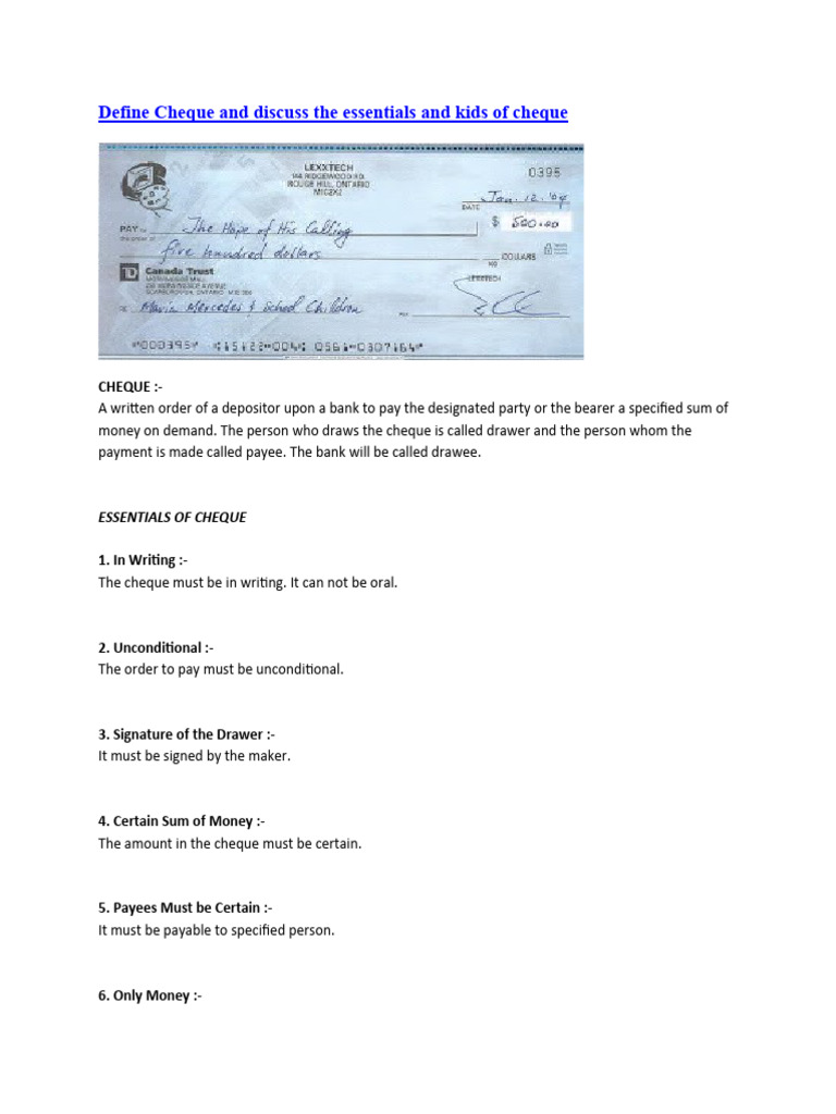 4 Cheque | PDF | Cheque | Payments