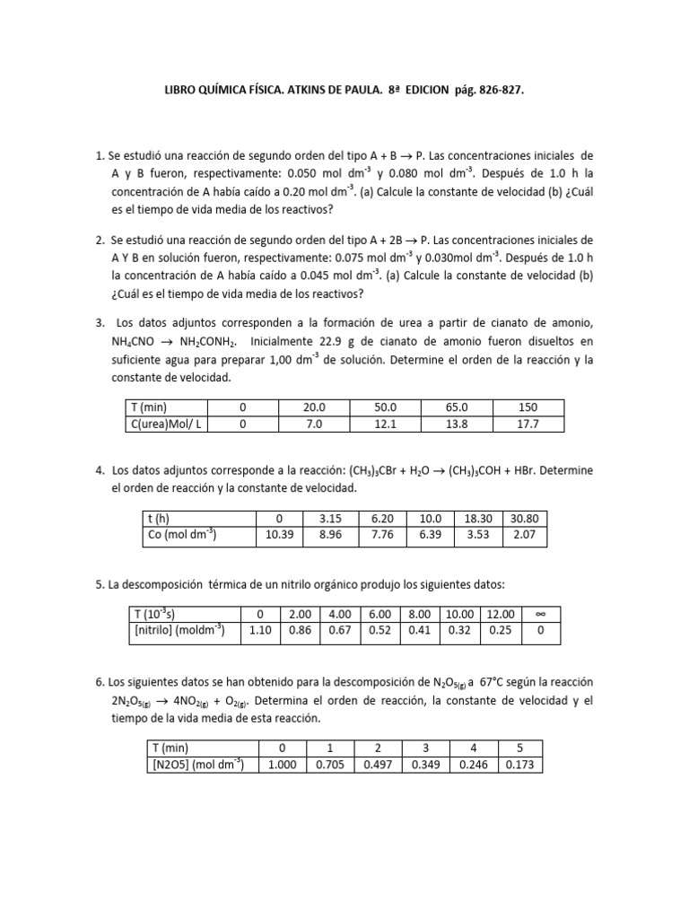 LIBRO QUIMICA FISICA ATKINS DE PAULA 8a | Descargar gratis PDF | Química Física | Ciencias fisicas
