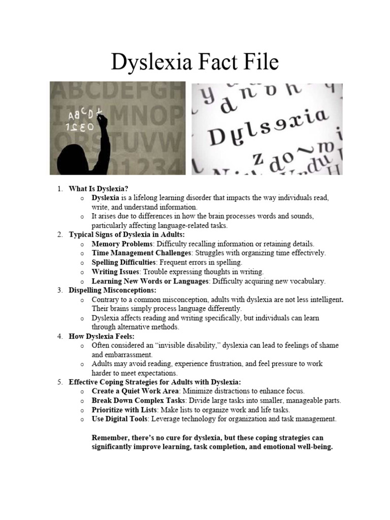 Dyslexia Fact File | PDF