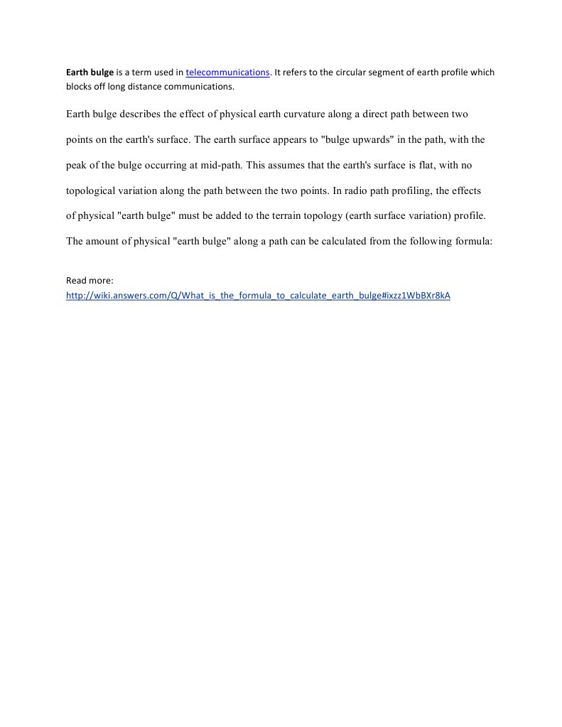 Earth Bulge Analysis | PDF