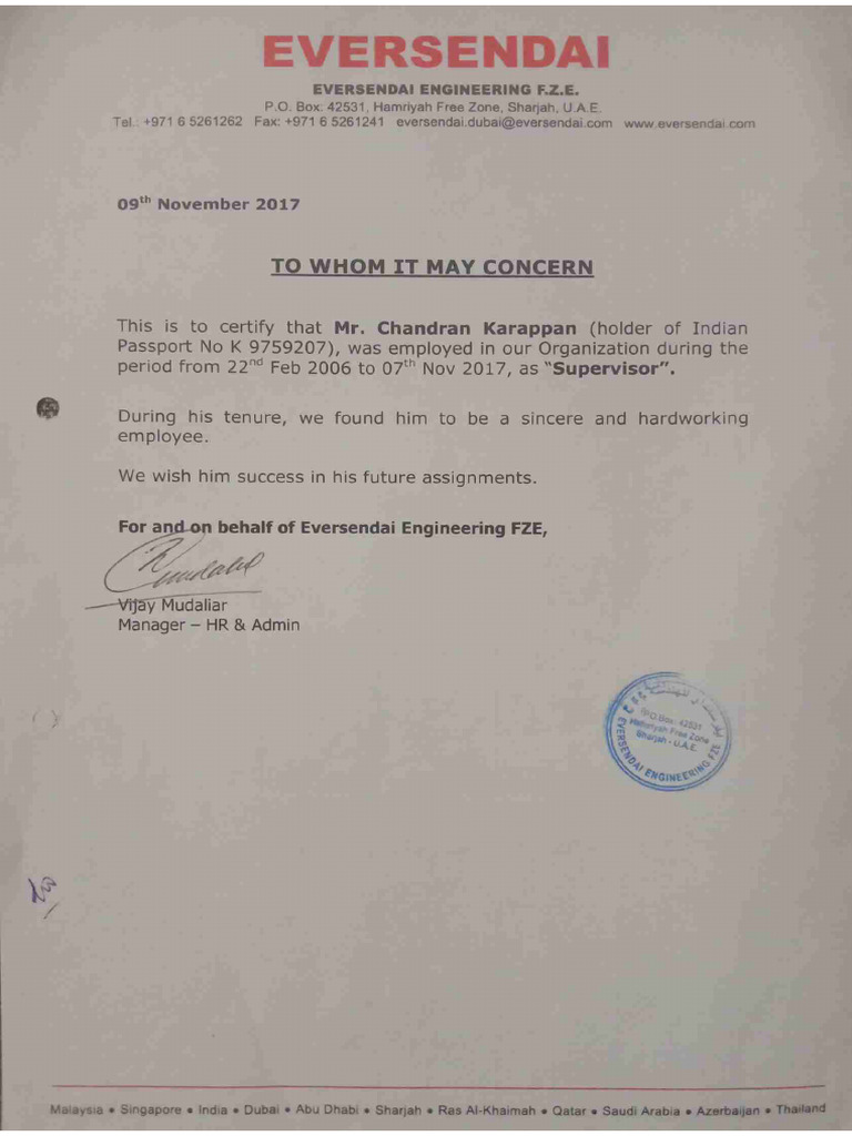 Certi.exp. EVS | PDF