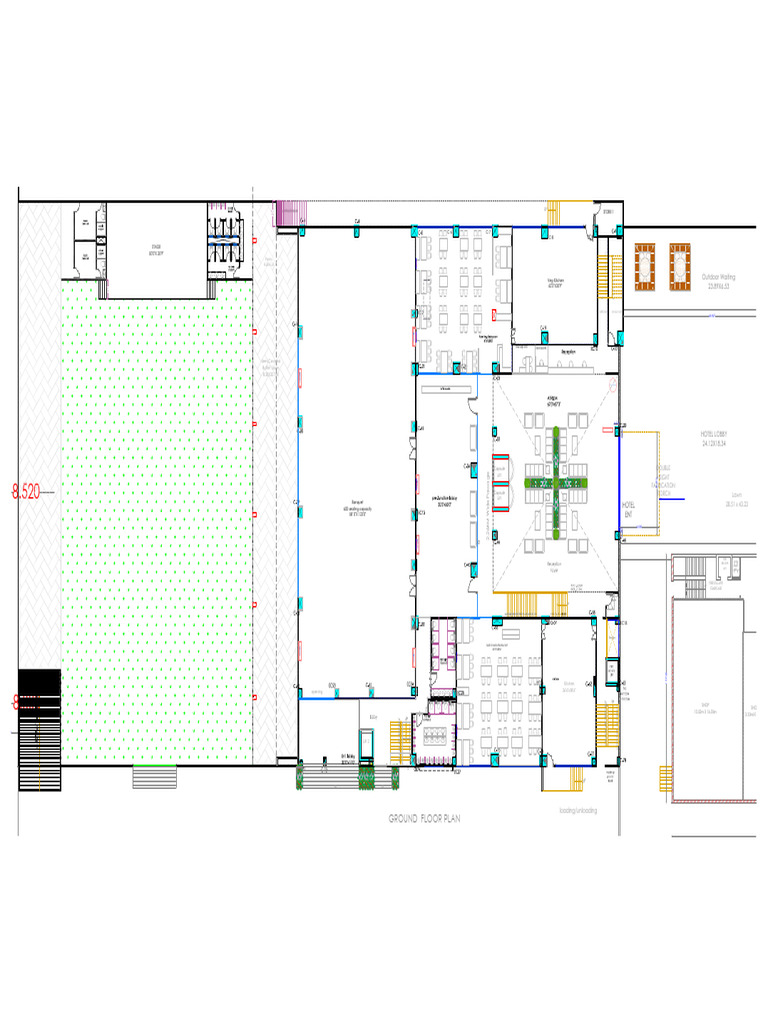 Ground Floor Furniture Layout | PDF | Buildings And Structures