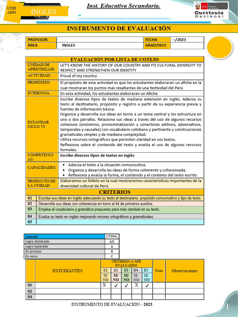 1° 2° LC ACT 05-INGLES-U4-ingles | PDF | Comunicación humana