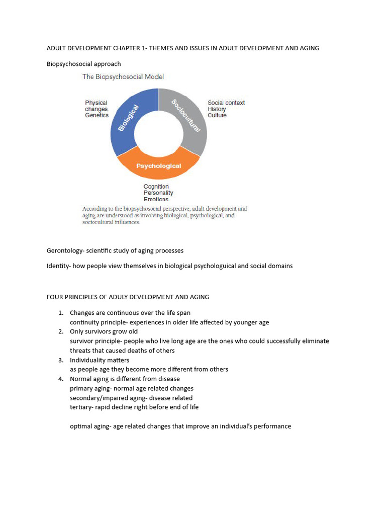 ADULT DEVELOPMENT CHAPTER 1 | PDF | Health Equity | Socioeconomic Status