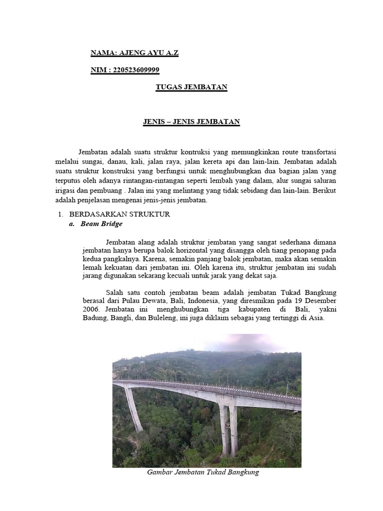 Jenis Jenis Jembatan | PDF