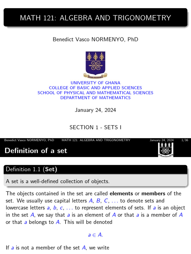 Math 121 Lecture Slide Sets I Pdf Numbers Mathematics