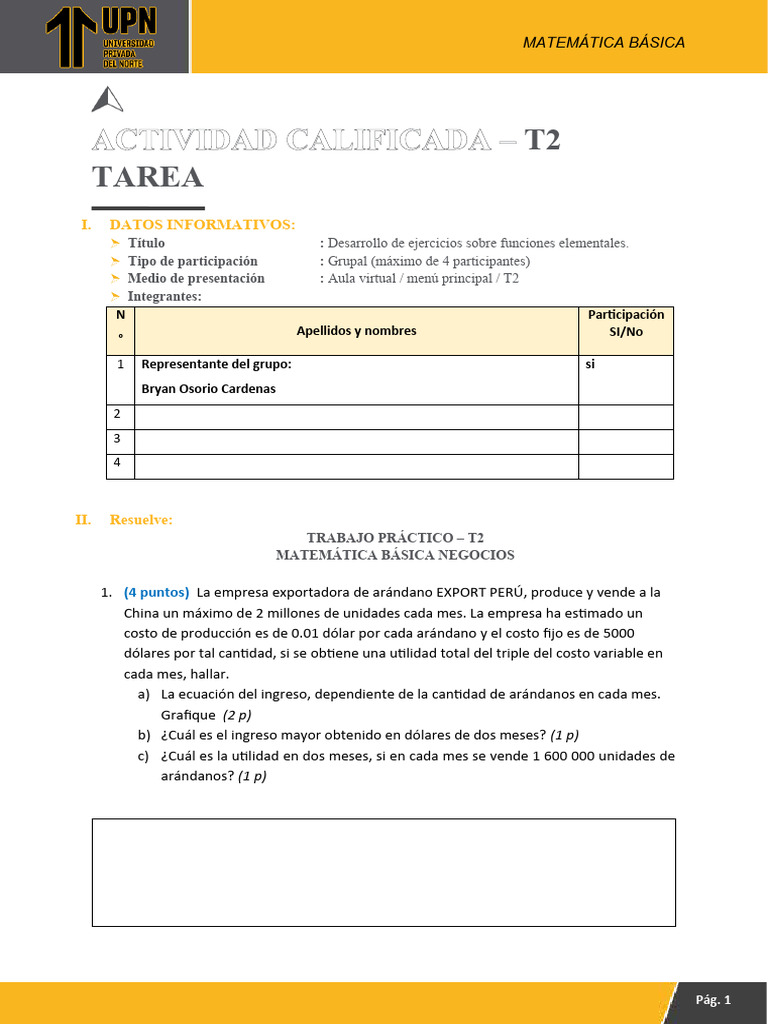 MAT.T2 (Grupo 12) | PDF | Bancos