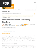 MDX Queries: Syntax, Examples & Tips | PDF | Databases | Computing