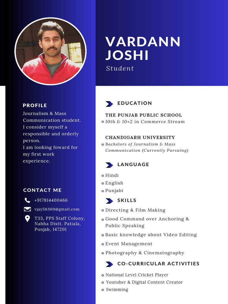 White Simple Student Cv Resume | PDF